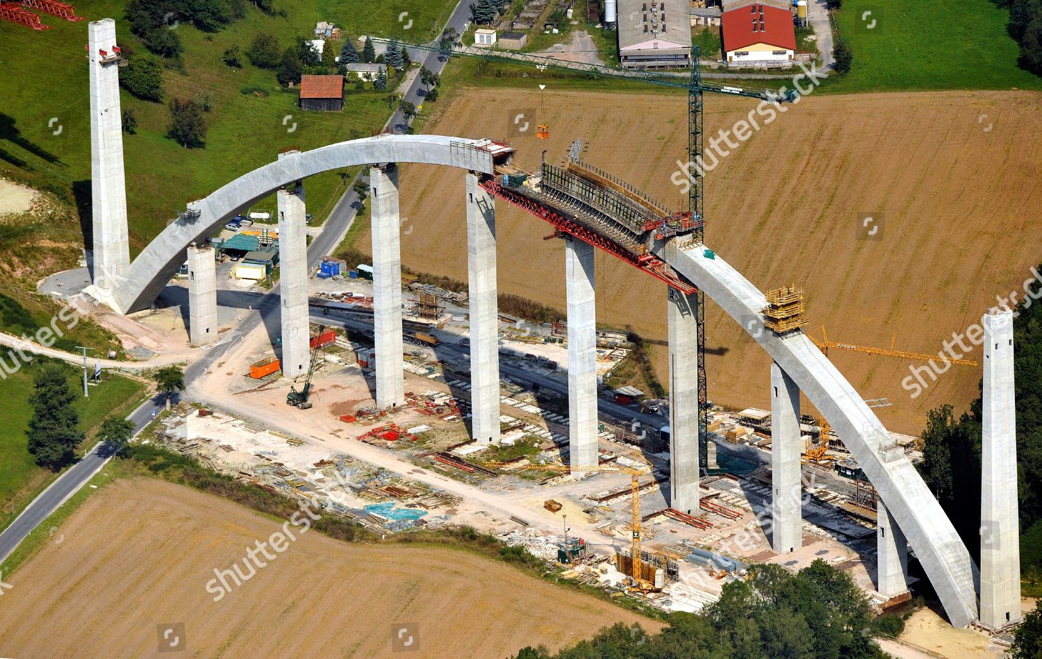 Aerial View Talbruecke Gruempen Bridge Which Editorial Stock Photo ...