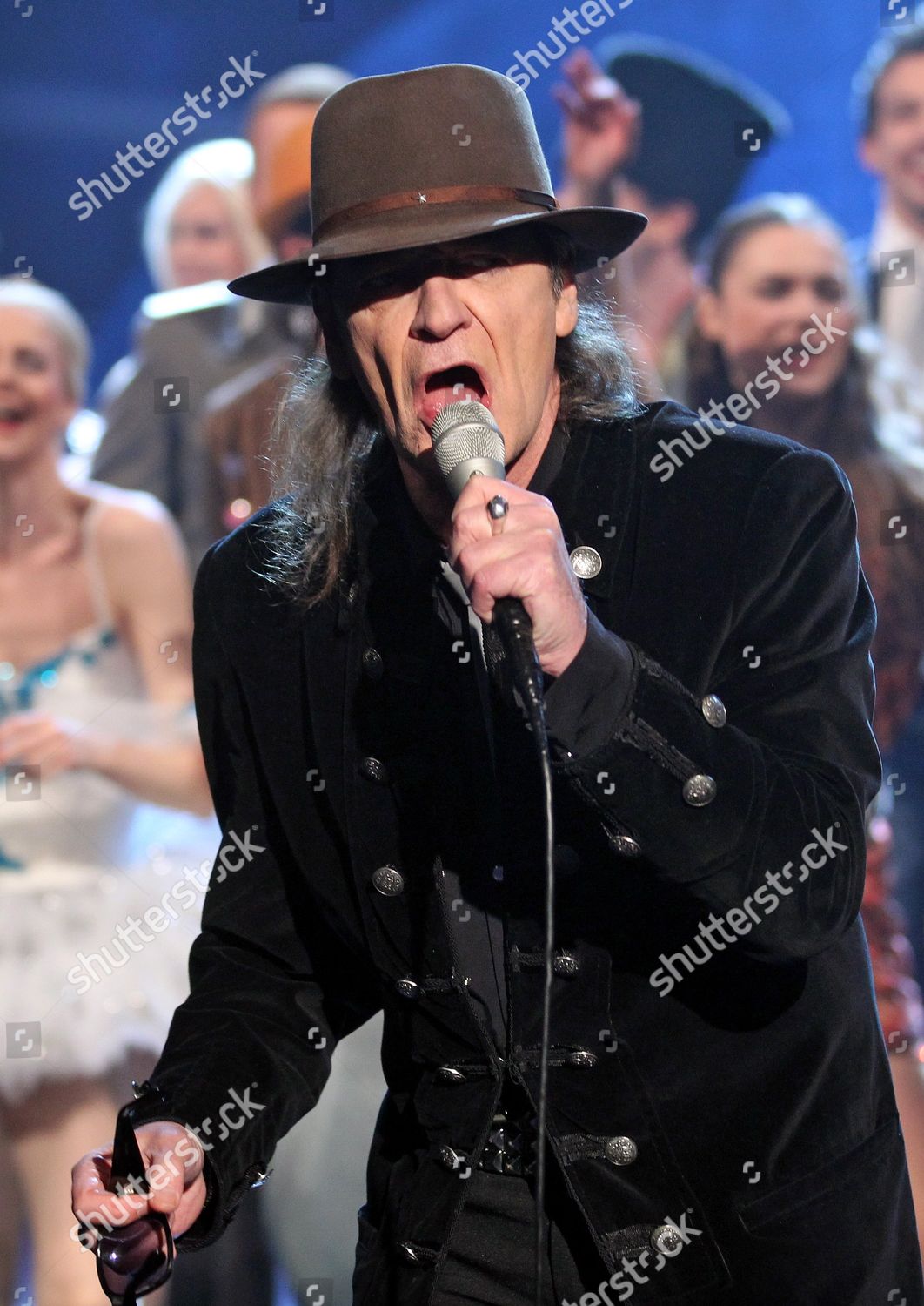 German Rock Singer Udo Lindenberg Performs Editorial Stock Photo ...
