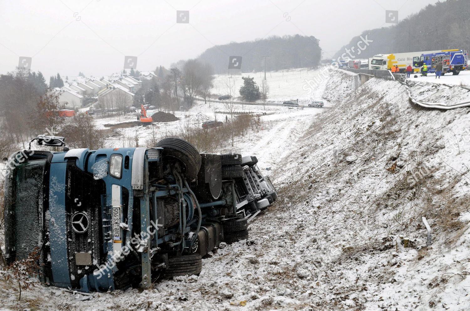 On Side Embankment After Crashed On Editorial Stock Photo - Stock Image ...