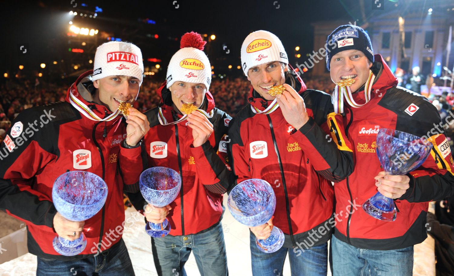 Winning Team Lr Mario Stecher David Editorial Stock Photo - Stock Image ...