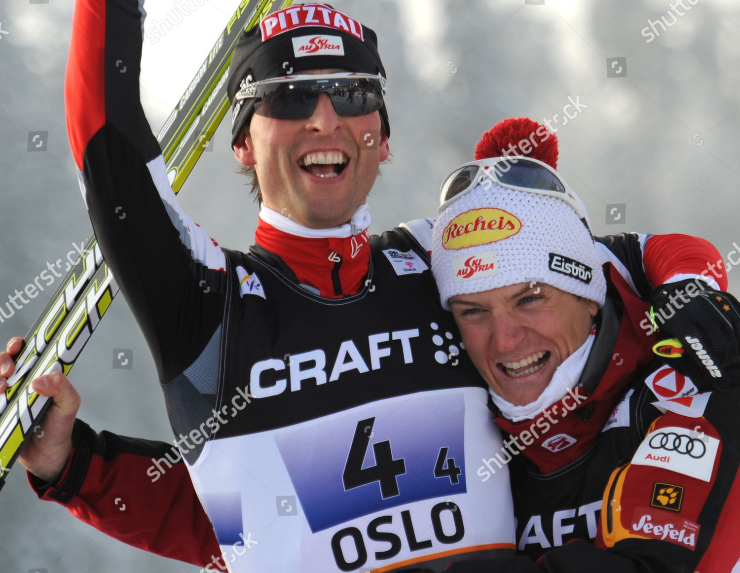 Mario Stecher Austria L Celebrates Team Editorial Stock Photo - Stock ...