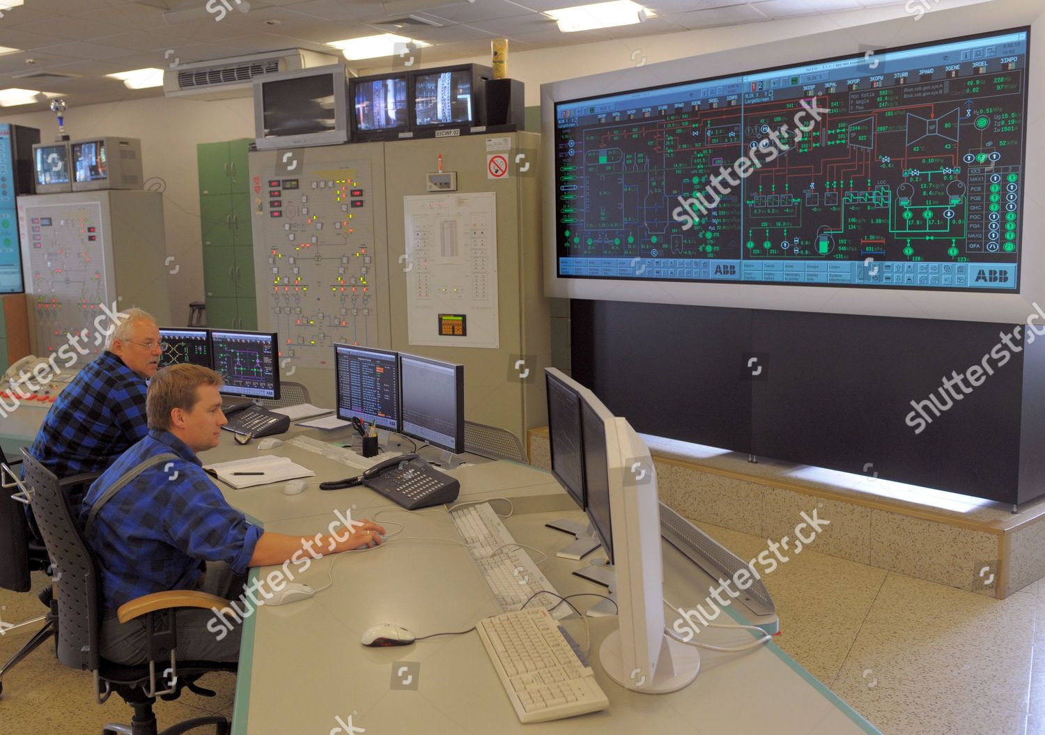 Dispatchers Monitor Energy Production Brown Coal Editorial Stock Photo ...
