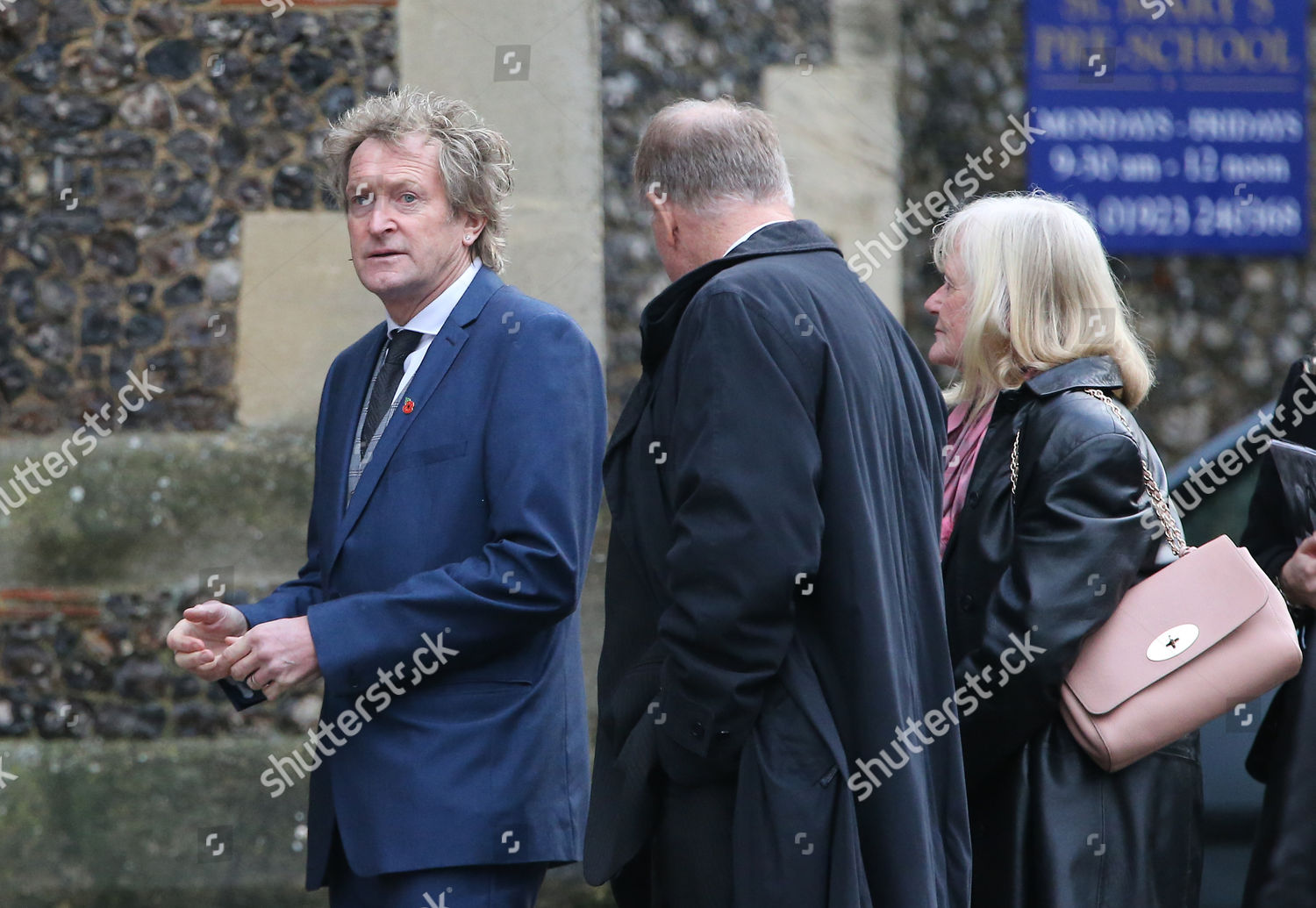 Family Friends Guests Arrive Funeral Service Editorial Stock Photo ...