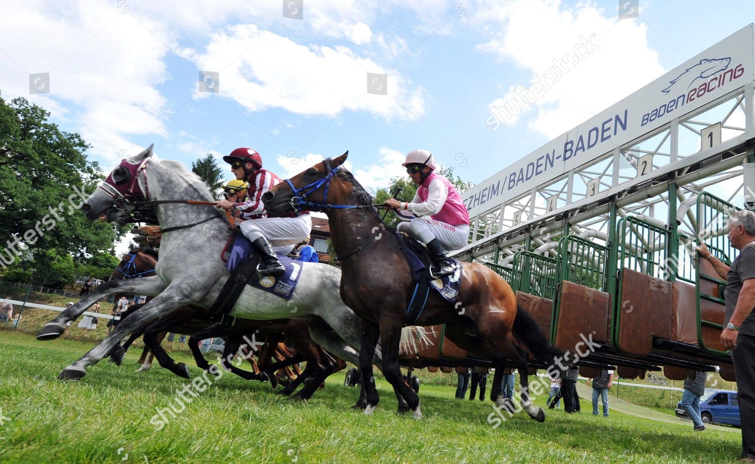 Group Horse Riders Start Race Horse Editorial Stock Photo - Stock Image ...