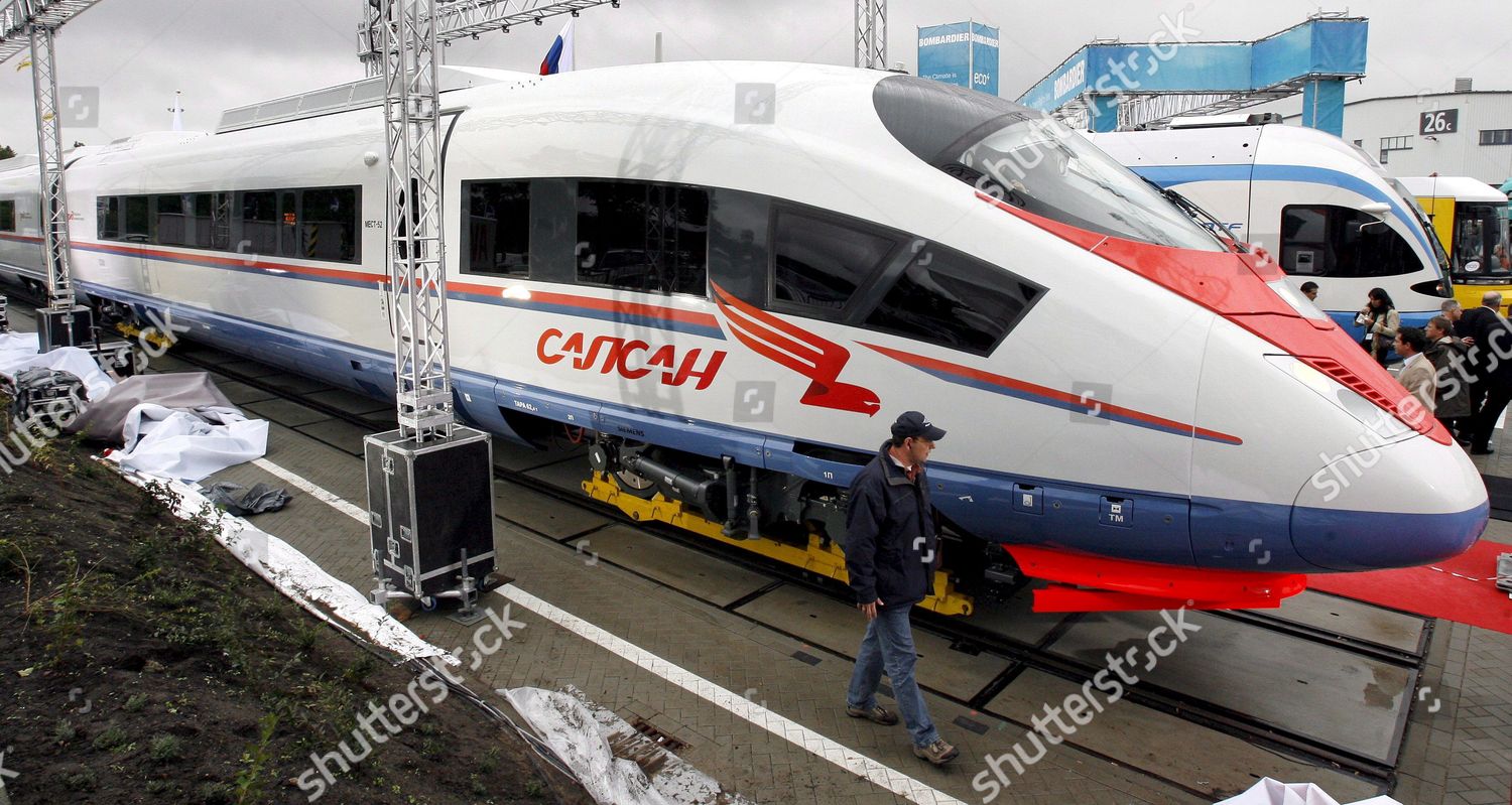 High Speed Train Velaro Rus By Editorial Stock Photo - Stock Image ...