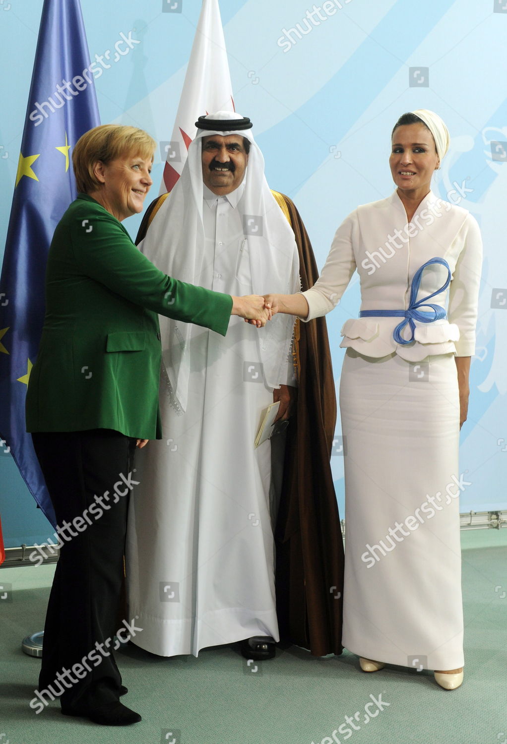 German Chancellor Angela Merkel L Shakes Editorial Stock Photo - Stock ...