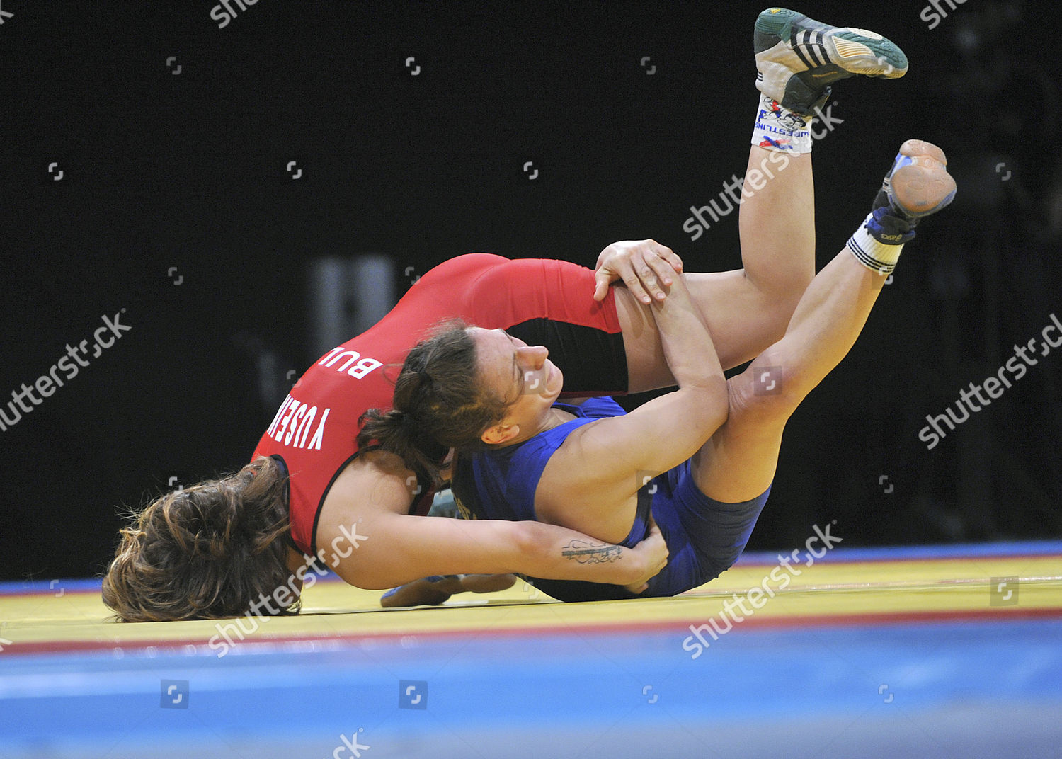 Bulgarian Wrestler Taybe Yusein Red Fights Editorial Stock Photo ...