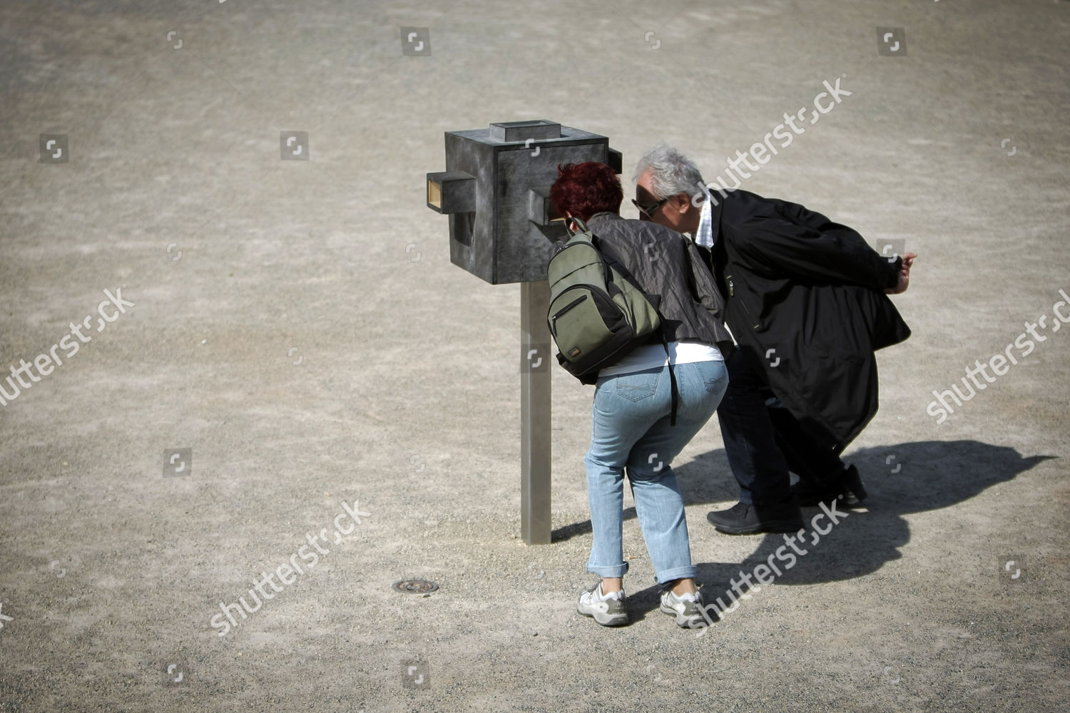 Two People Look Minimuseum Kunsthalle Marcel Editorial Stock Photo ...