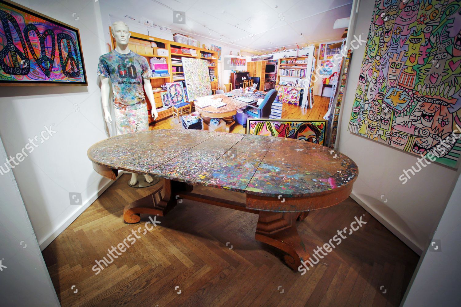 Working Table Us Artist James Rizzi Editorial Stock Photo - Stock Image ...