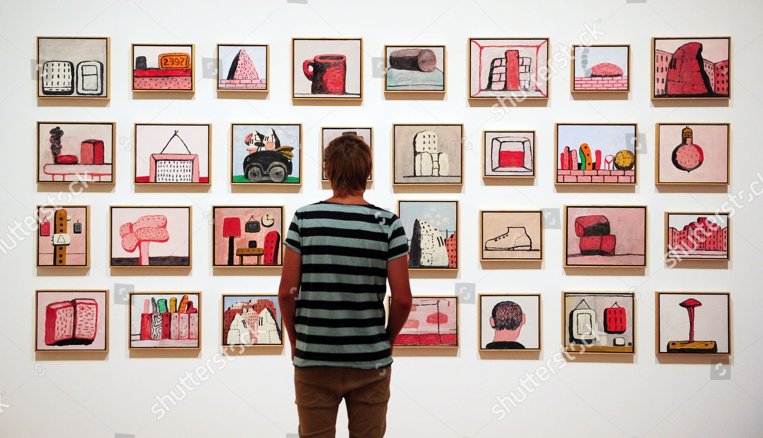 Man Views Works Art By Us Editorial Stock Photo - Stock Image ...