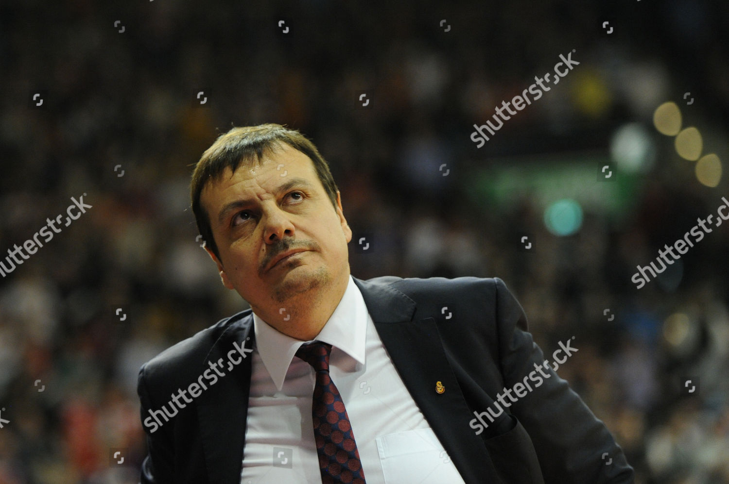 Galatasaray Coach Ergin Ataman During Basketball Editorial Stock Photo ...
