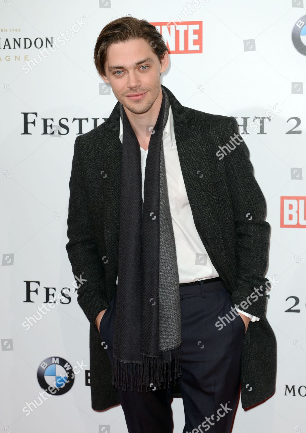 British Actor Tom Payne Arrives Bunte Editorial Stock Photo - Stock ...