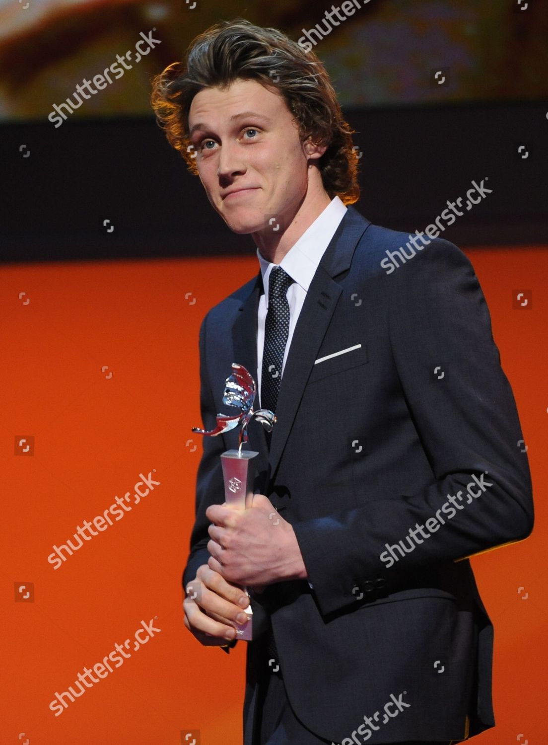 British Actor George Mackay Holds His Editorial Stock Photo - Stock ...
