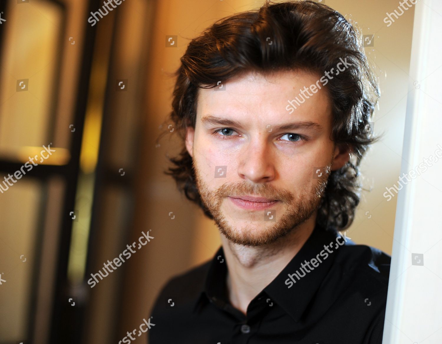 Polish Actor Mateusz Kosziukiewicz Poses Hotel Editorial Stock Photo ...
