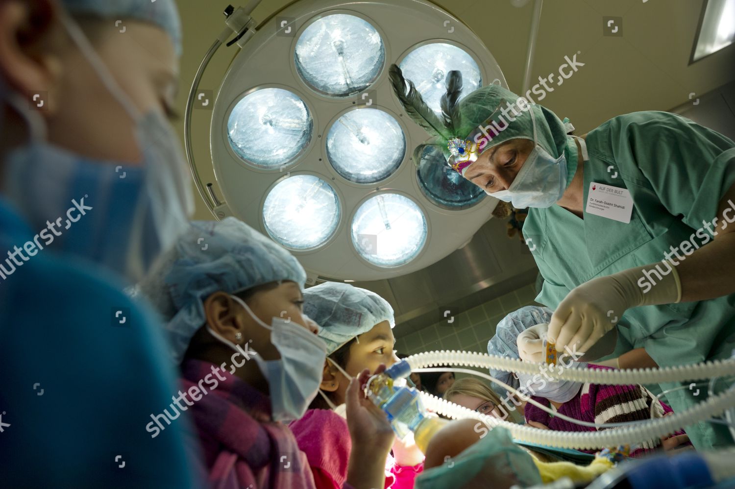 Dr Farahdokht Shahidi Assisted By Children Editorial Stock Photo ...