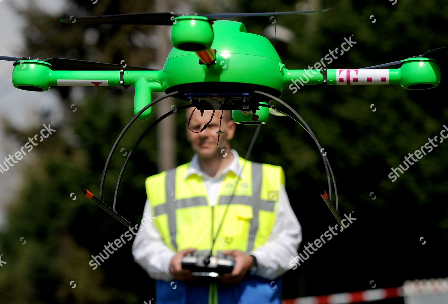 Drone Pilot Roman Woelk Controls Flight Editorial Stock Photo - Stock ...