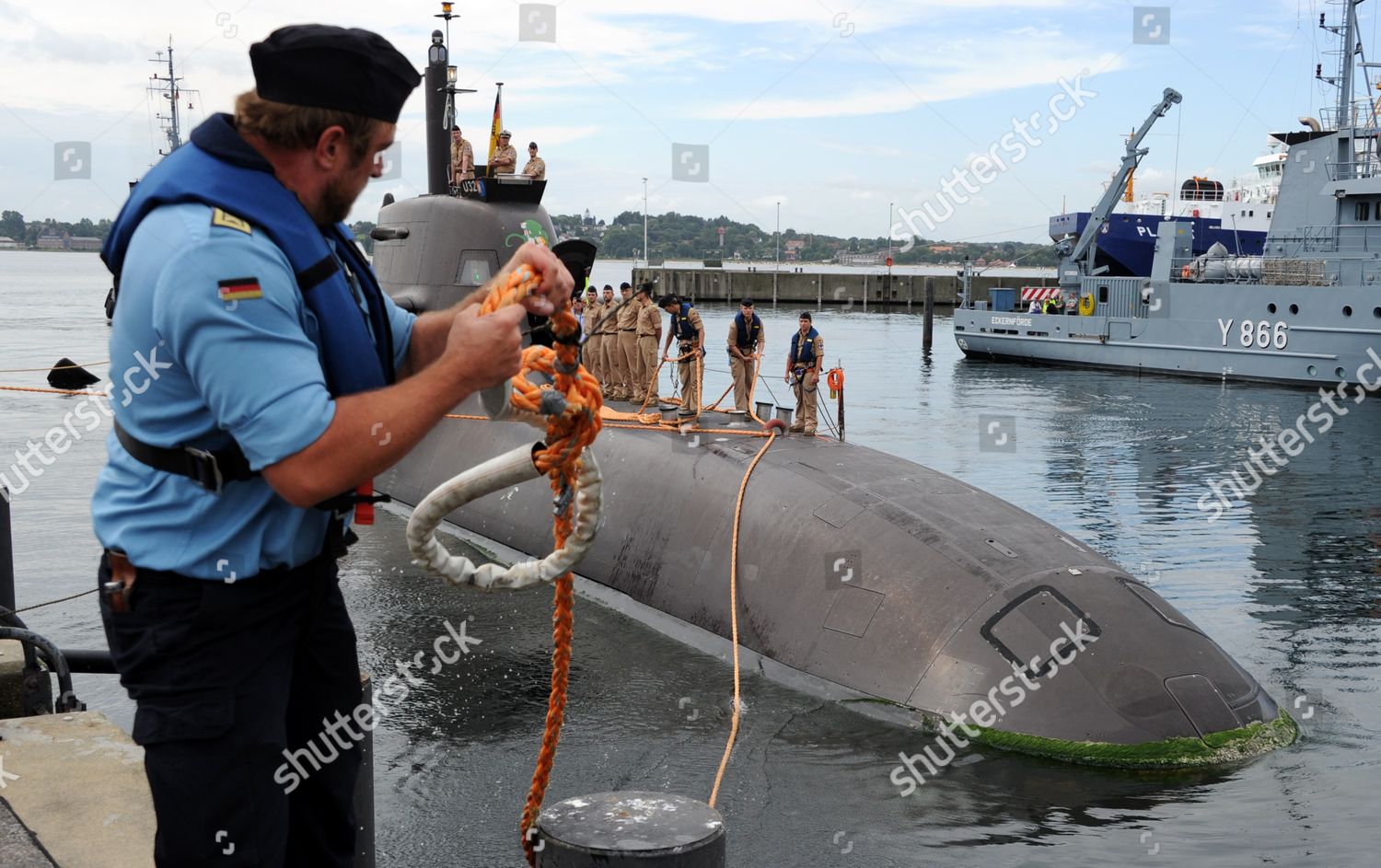 German Navy Submarine U32 Moored Returns Editorial Stock Photo - Stock ...