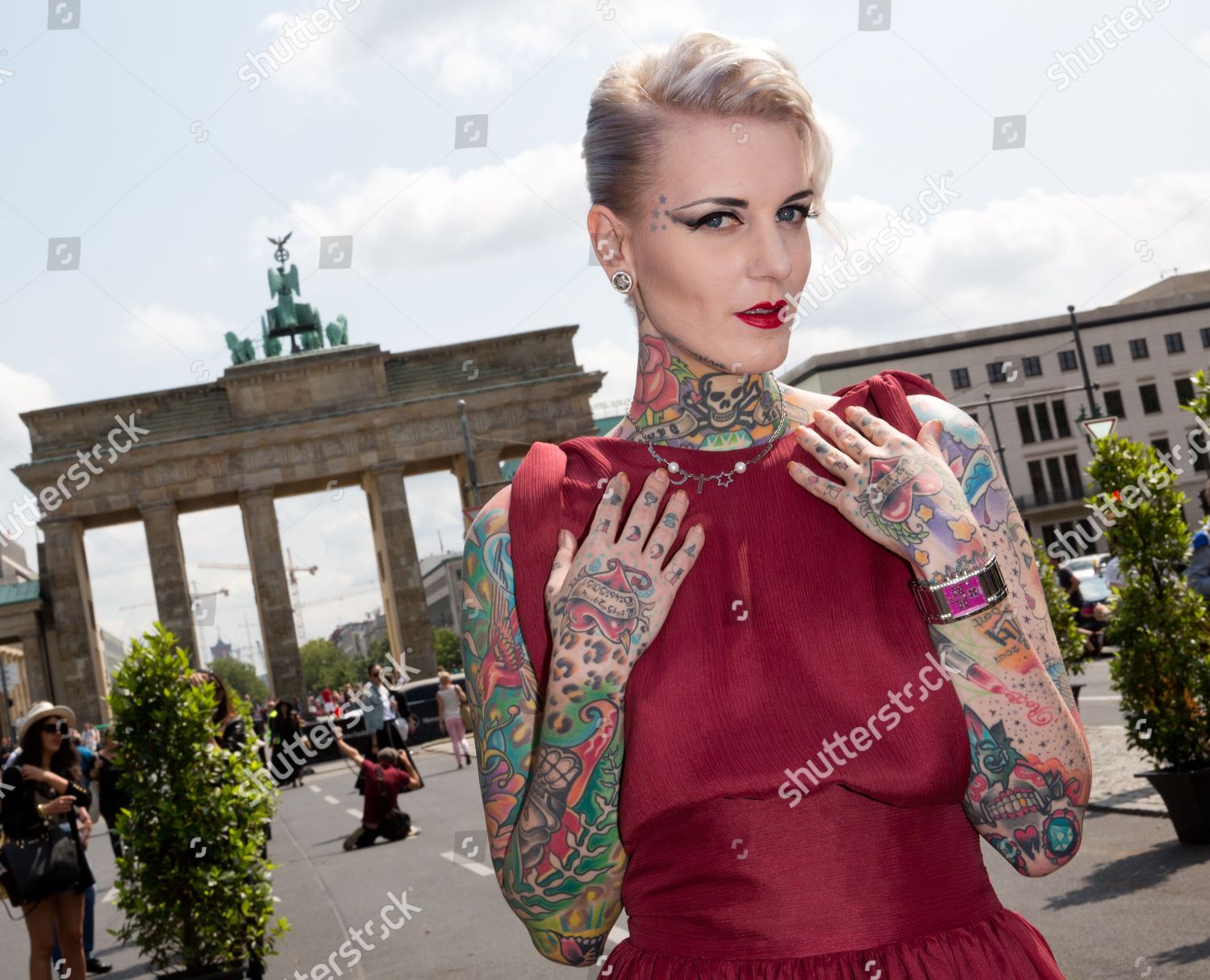 Tattoo Model Lexy Hell Austria Poses Editorial Stock Photo - Stock ...