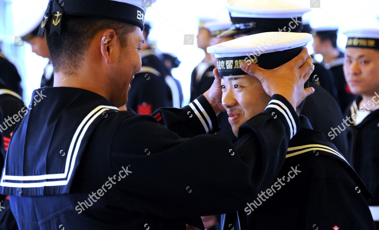 Crew Members Stand On Deck Japanese Editorial Stock Photo - Stock Image ...