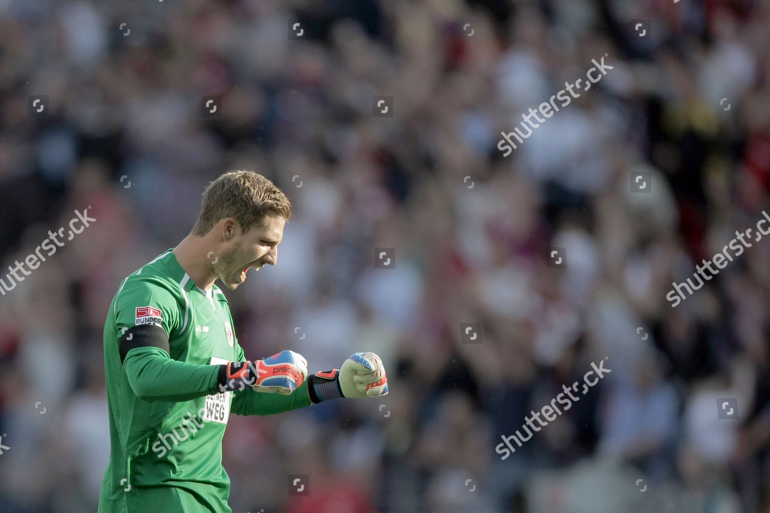 Frankfurts Goalkeeper Kevin Trapp Celebrates 10 Editorial Stock Photo ...