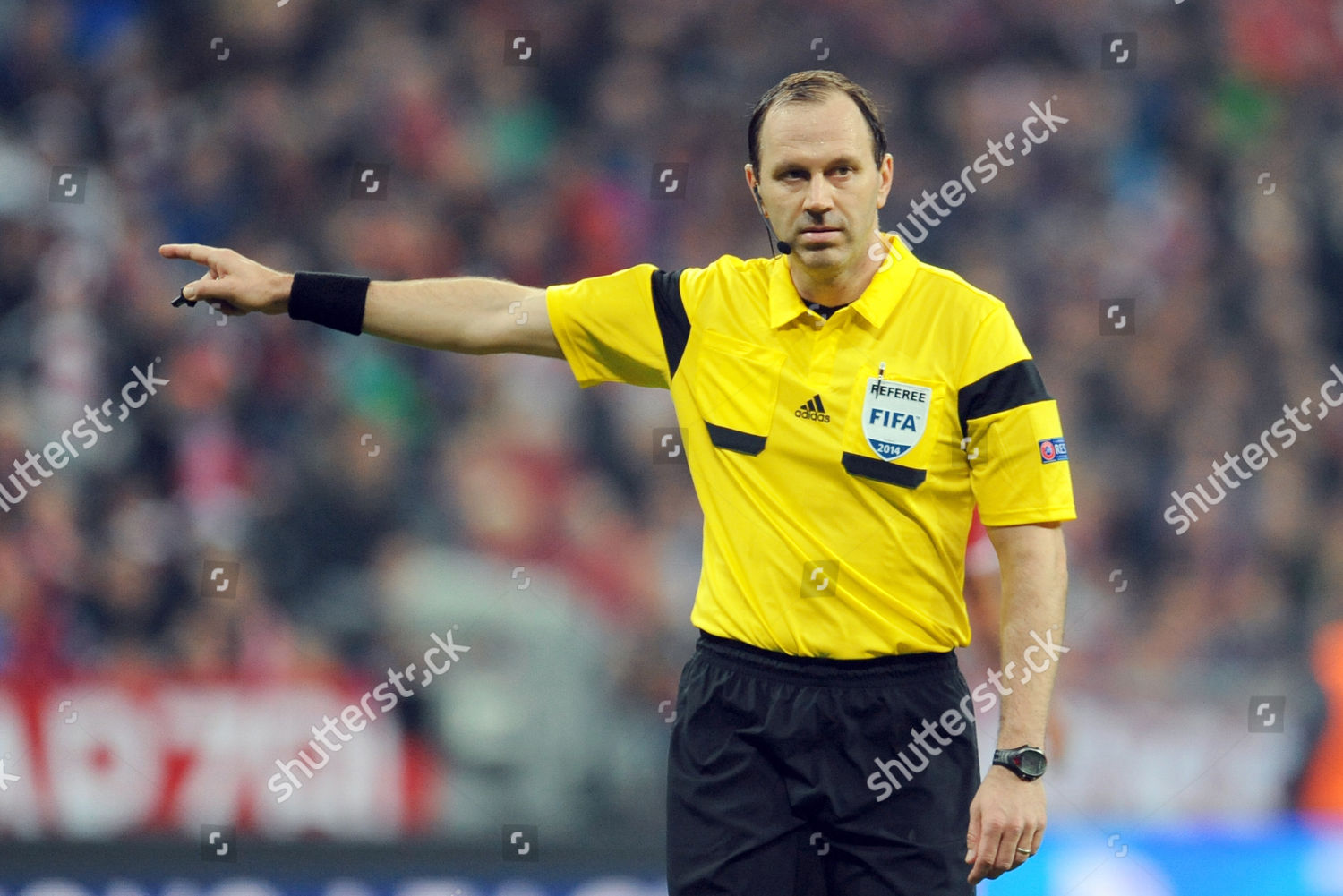 Swedish Referee Jonas Eriksson During Uefa Editorial Stock Photo ...