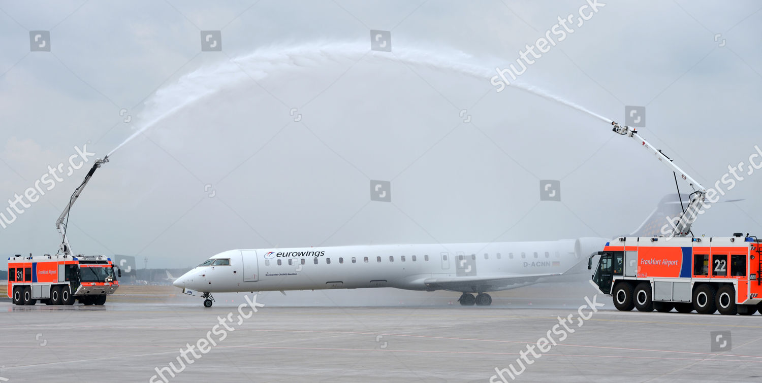 Airports Fire Brigade Welcomes Plane Carrying Editorial Stock Photo ...