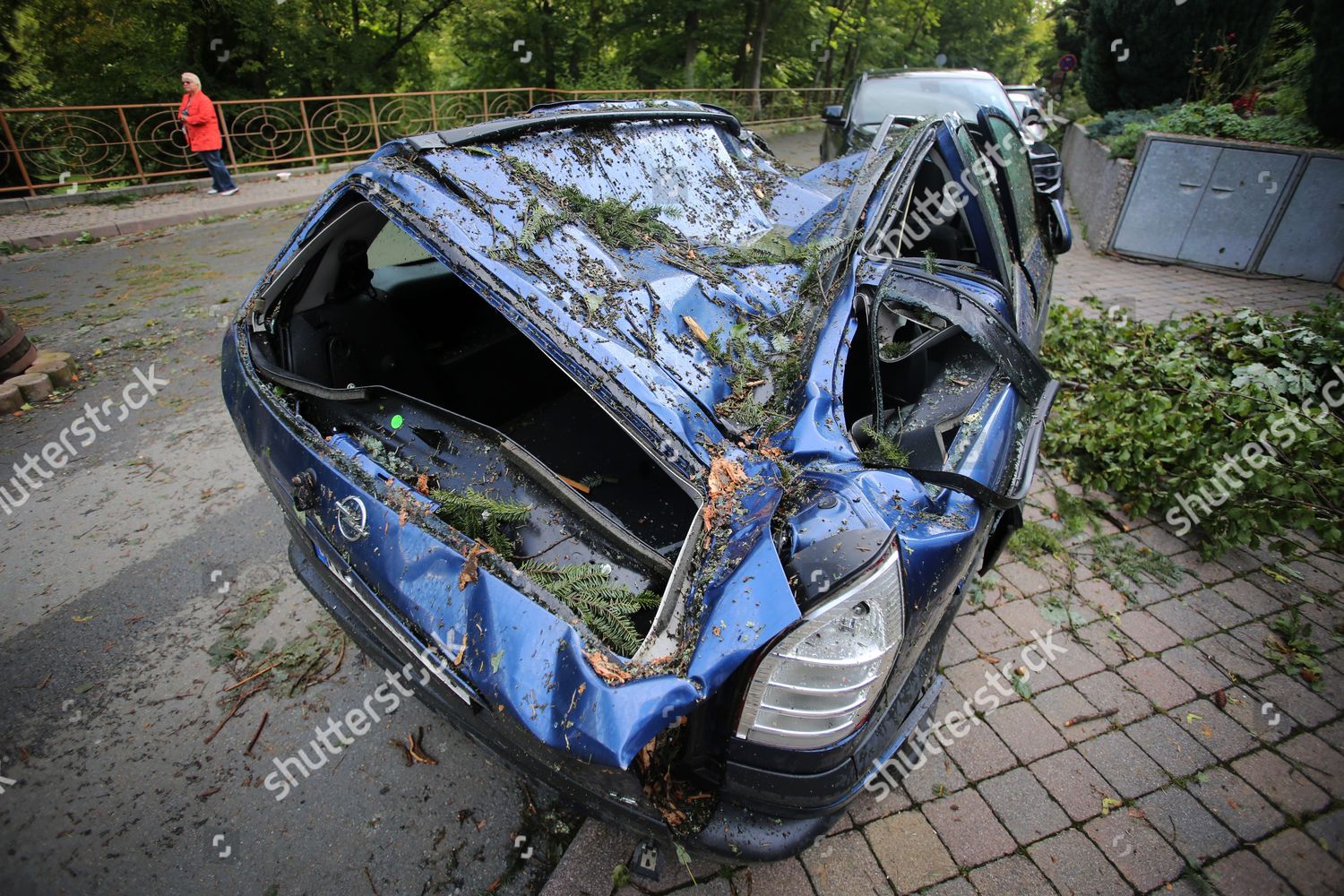 Mangled Remains Vehicle Bad Schwalbach Hessen Editorial Stock Photo ...