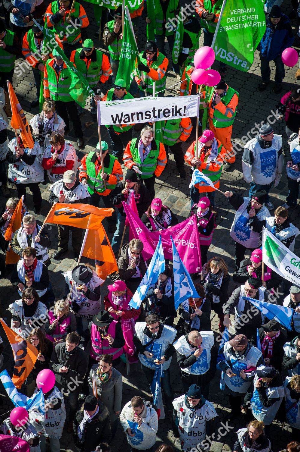 Civial Servants Attend Rally German Civil Editorial Stock Photo - Stock ...