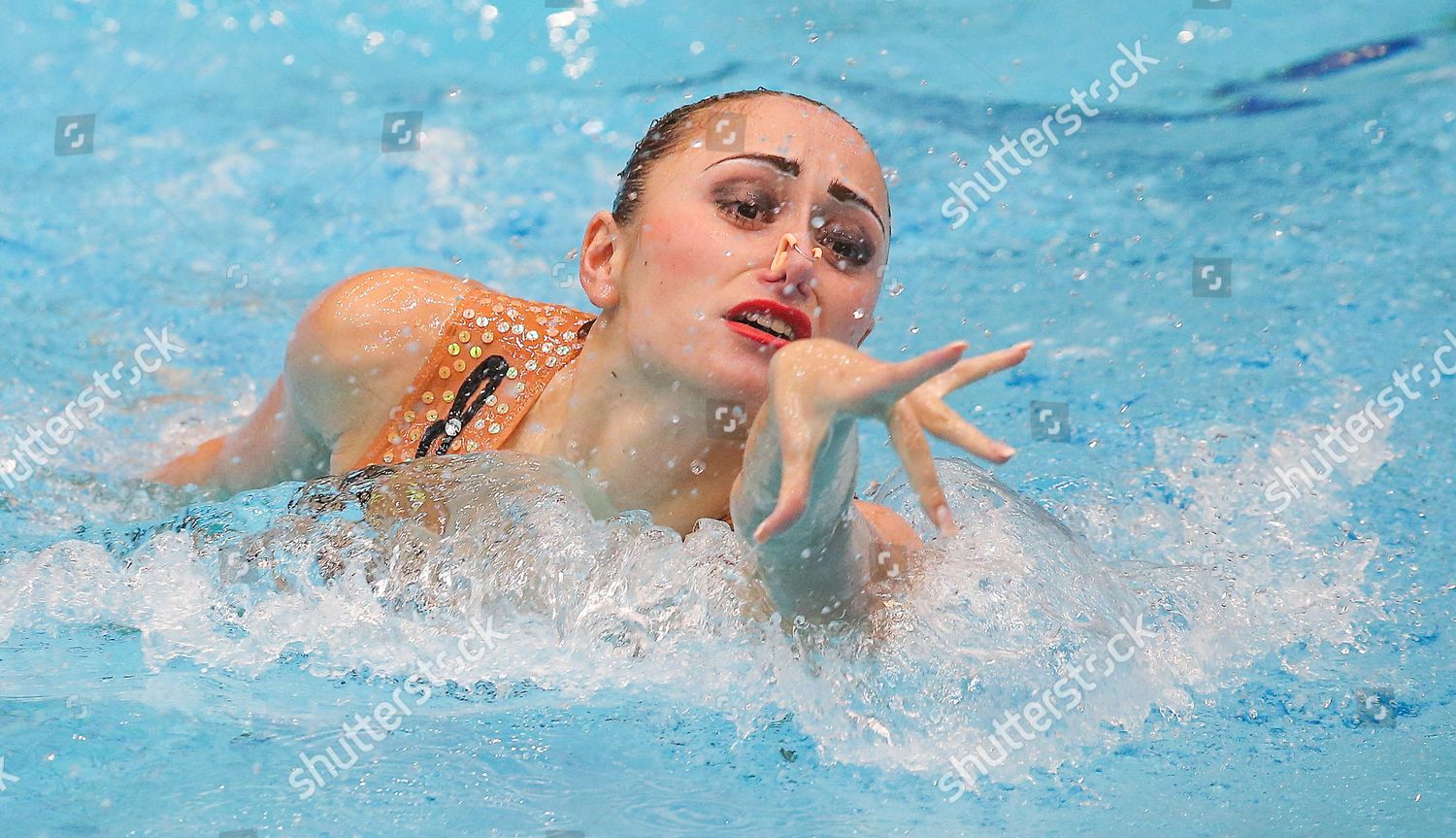 Anna Voloshyna Ukraine Competes Synchro Solo Editorial Stock Photo ...