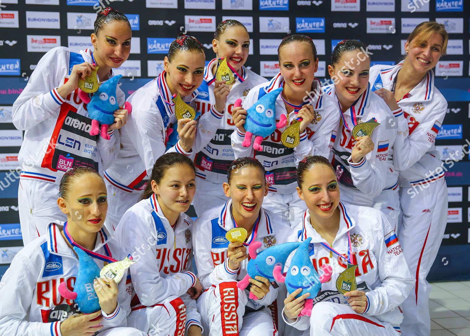 Team Russia Present Their Gold Medals Editorial Stock Photo - Stock ...