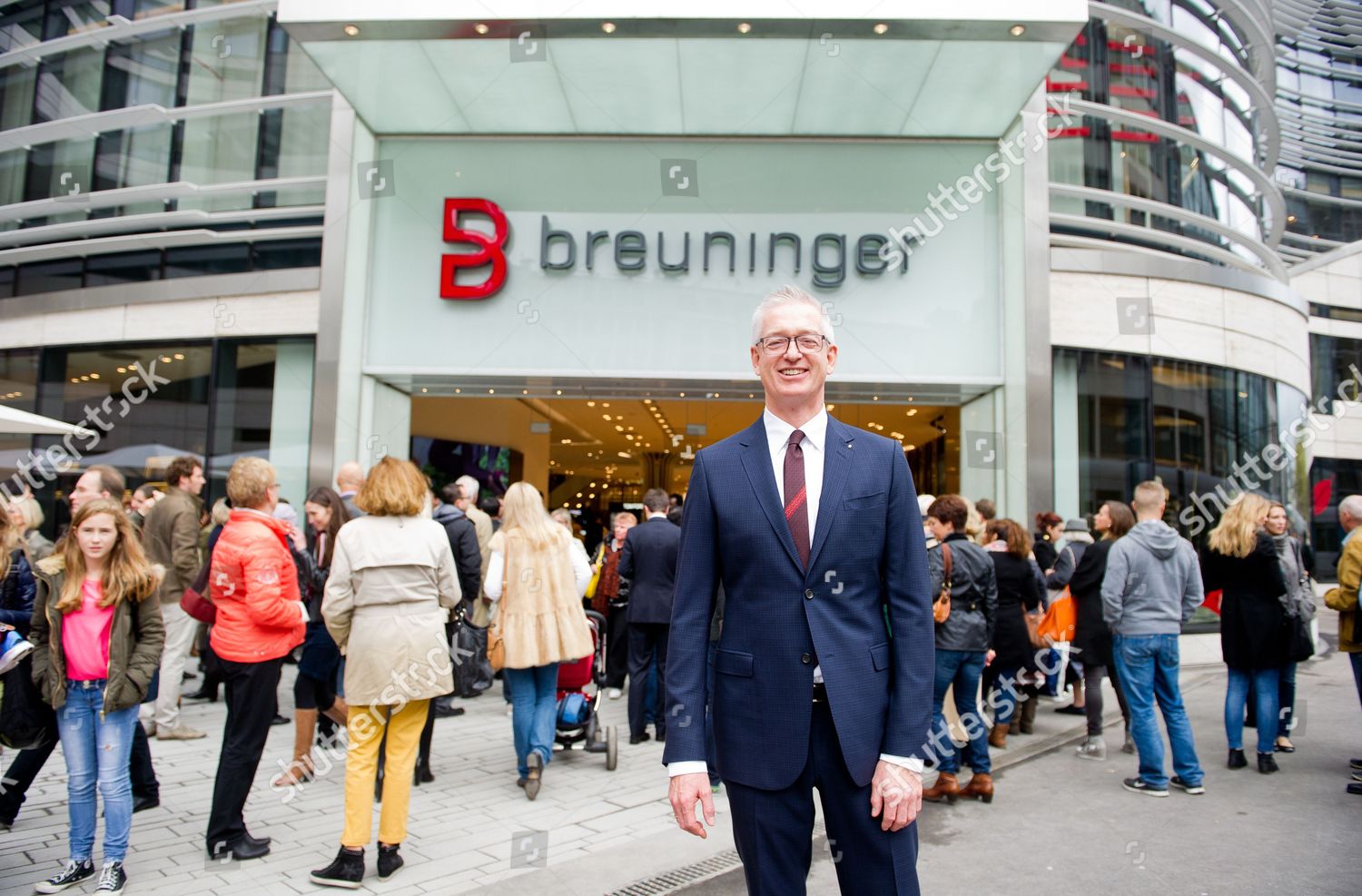 Breuninger Manager Willy Oergel Stands Front Editorial Stock Photo ...