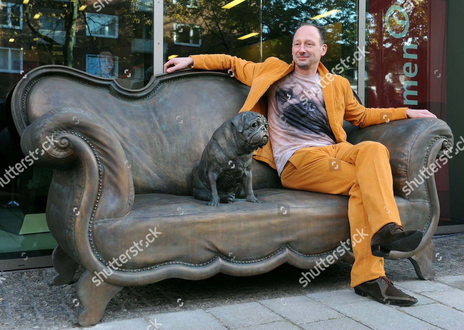 German Artist Herbert Rauer Sits On Editorial Stock Photo - Stock Image ...