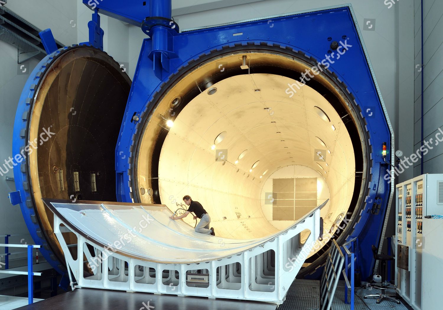 Technical Director Worlds Biggest Autoclave Laboratory Editorial Stock ...