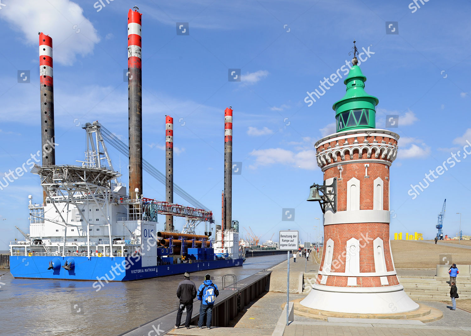 Offshore Platform Installer Victoria Mathias Offshore Editorial Stock ...