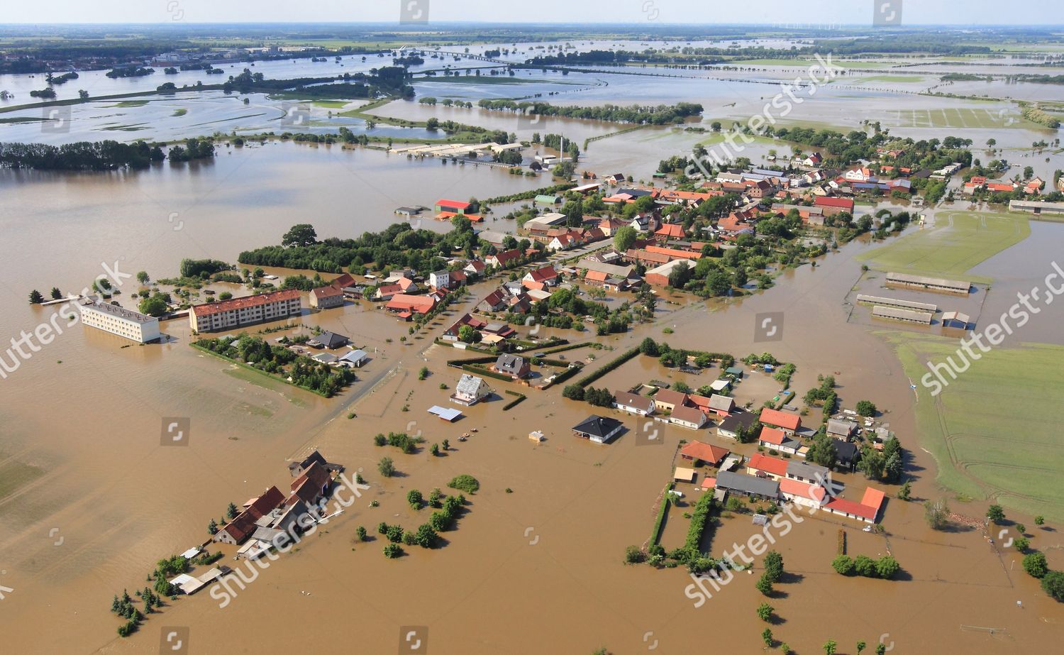Aerial View Village Fischbeck Germany On Editorial Stock Photo - Stock ...