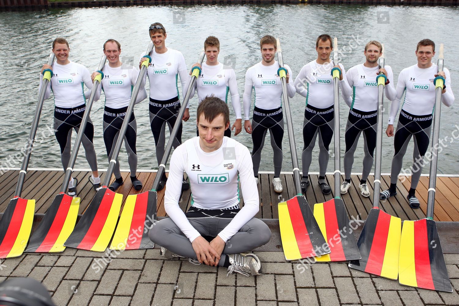 Germanys Rowing Mens Eight Cox Martin Editorial Stock Photo - Stock ...