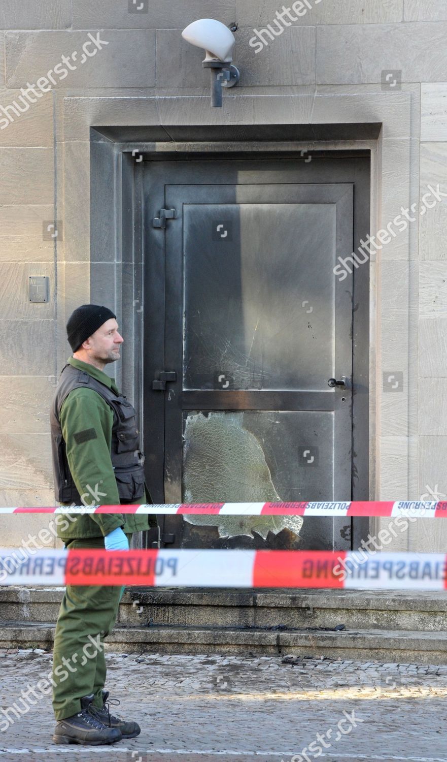 Police Officer Stands Front Police Station Editorial Stock Photo ...