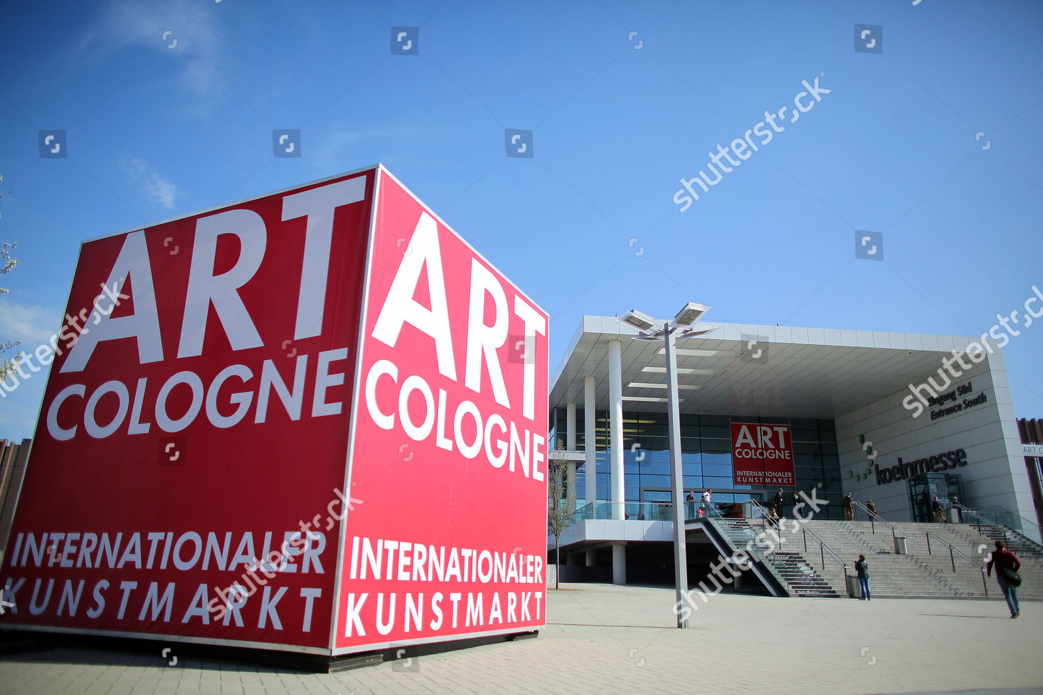 Giant Art Cologne Cube Displayed On Editorial Stock Photo - Stock Image ...