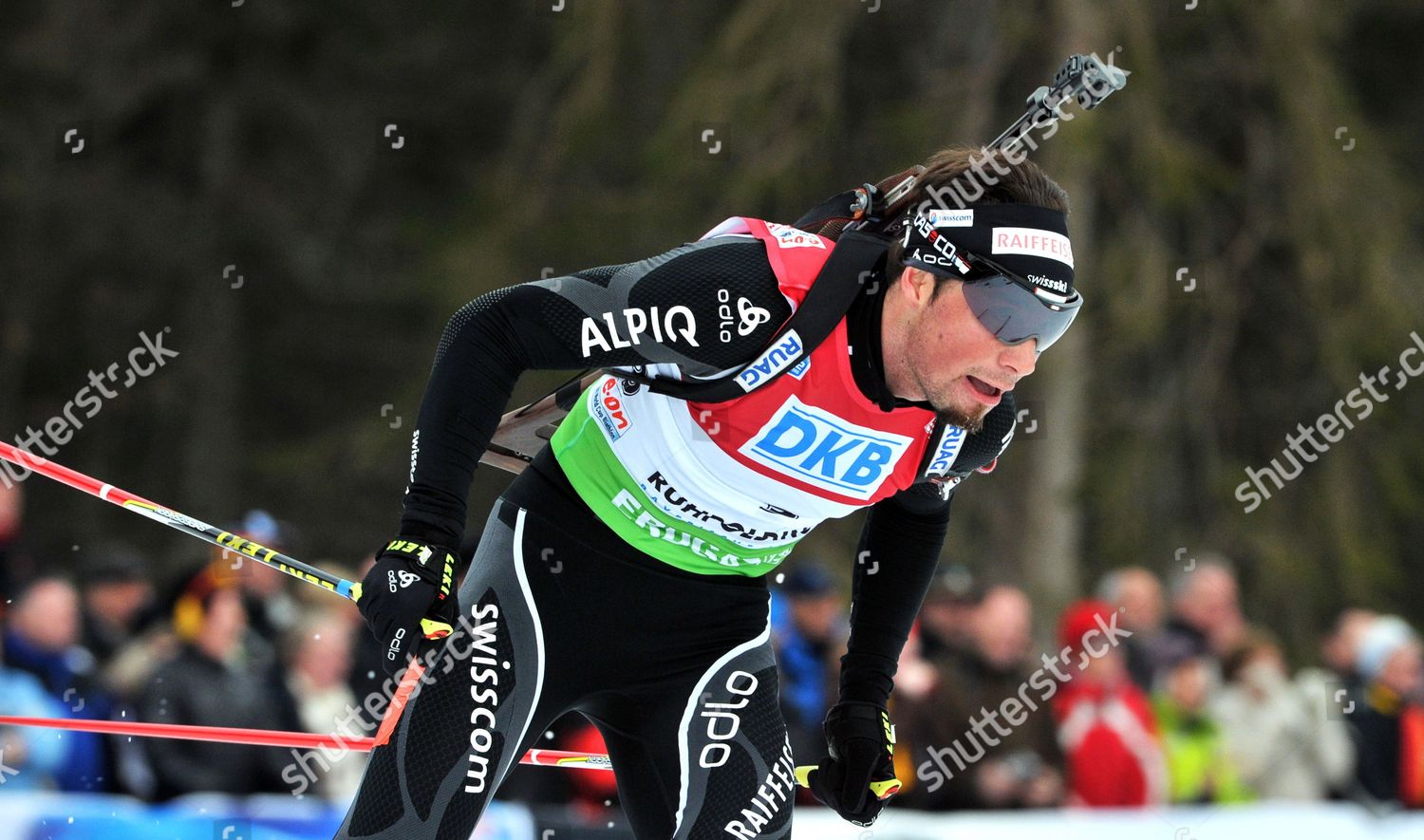 Swiss Biathlete Benjamin Weger Action During Editorial Stock Photo ...