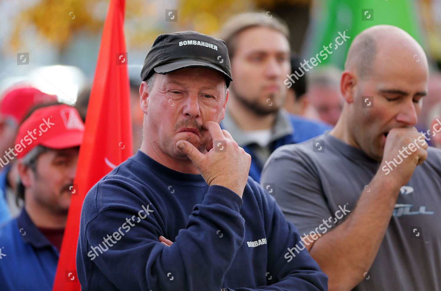 Bombardier Employees Attend Works Meeting Front Editorial Stock Photo ...