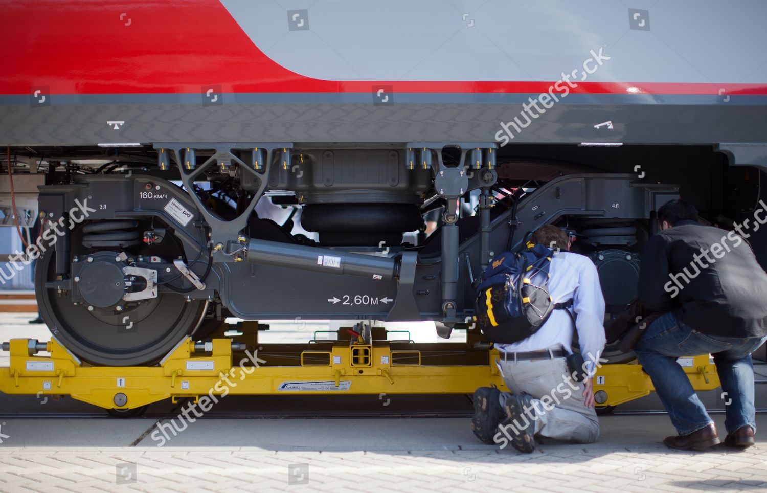 Visitors View Detail Undercarriage Train Waggon Editorial Stock Photo ...