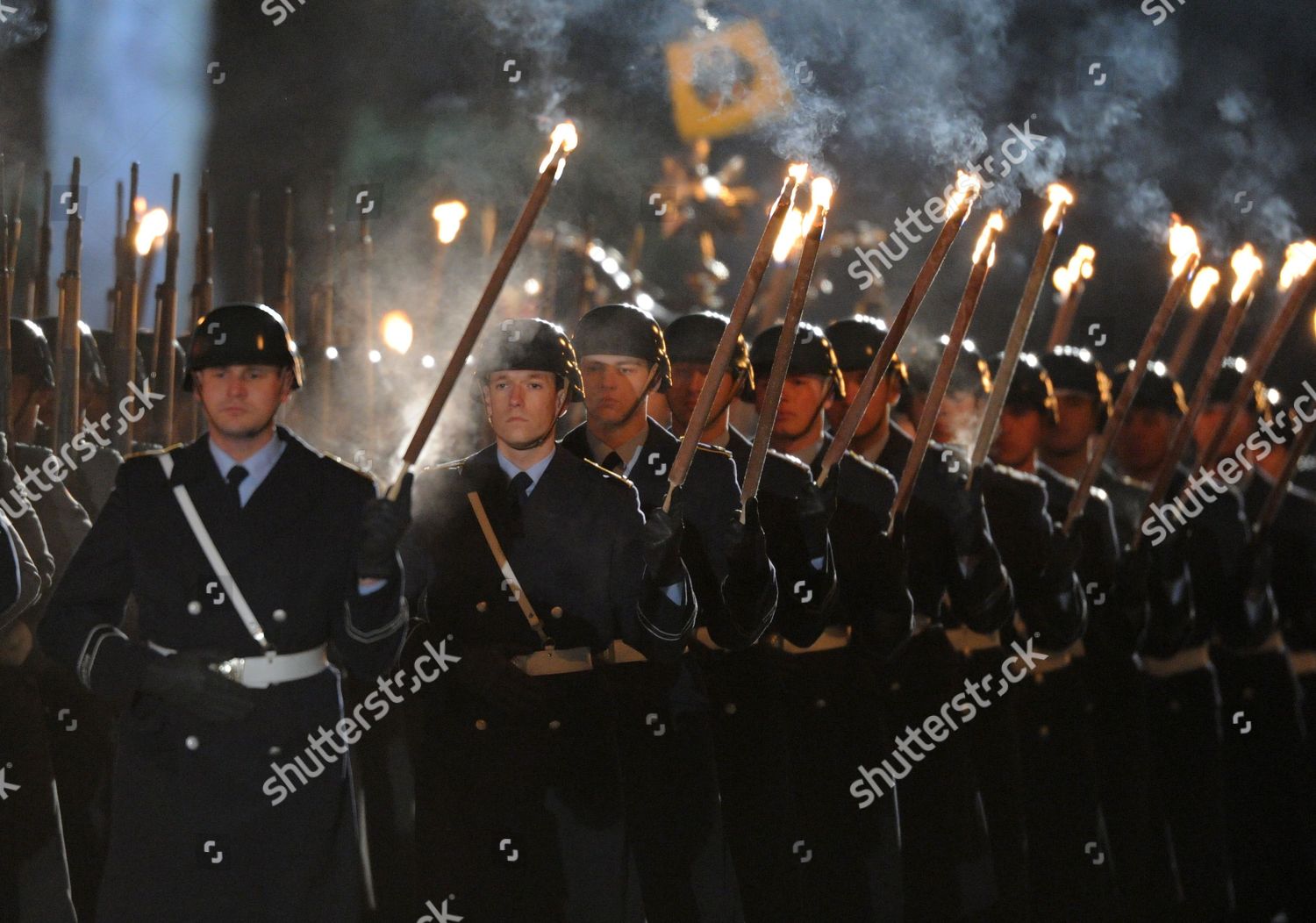 German Army Personnel March Torches Grand Editorial Stock Photo - Stock ...
