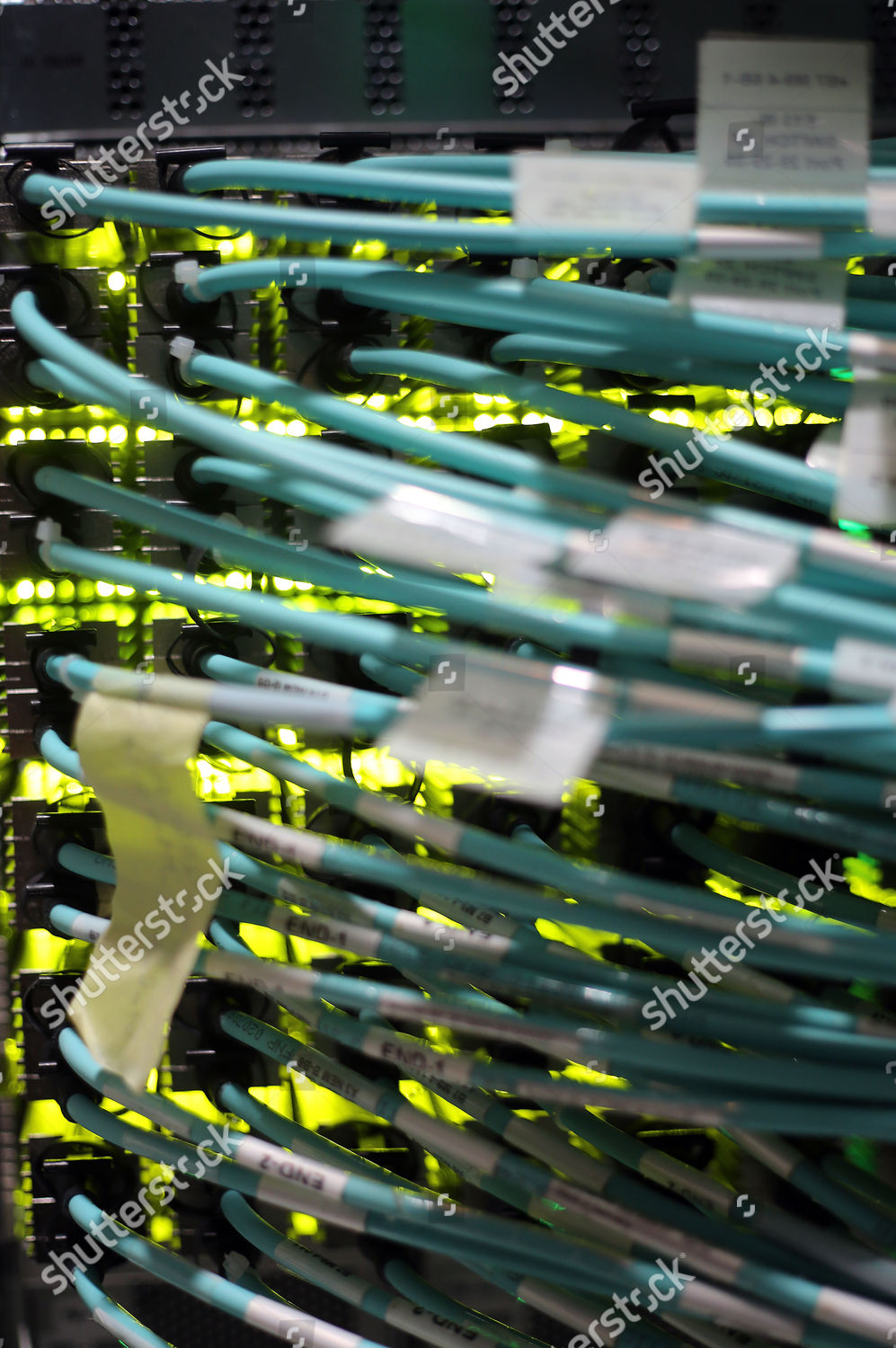 Network Cables Connected Supercomputer Juqueen Research Editorial Stock ...
