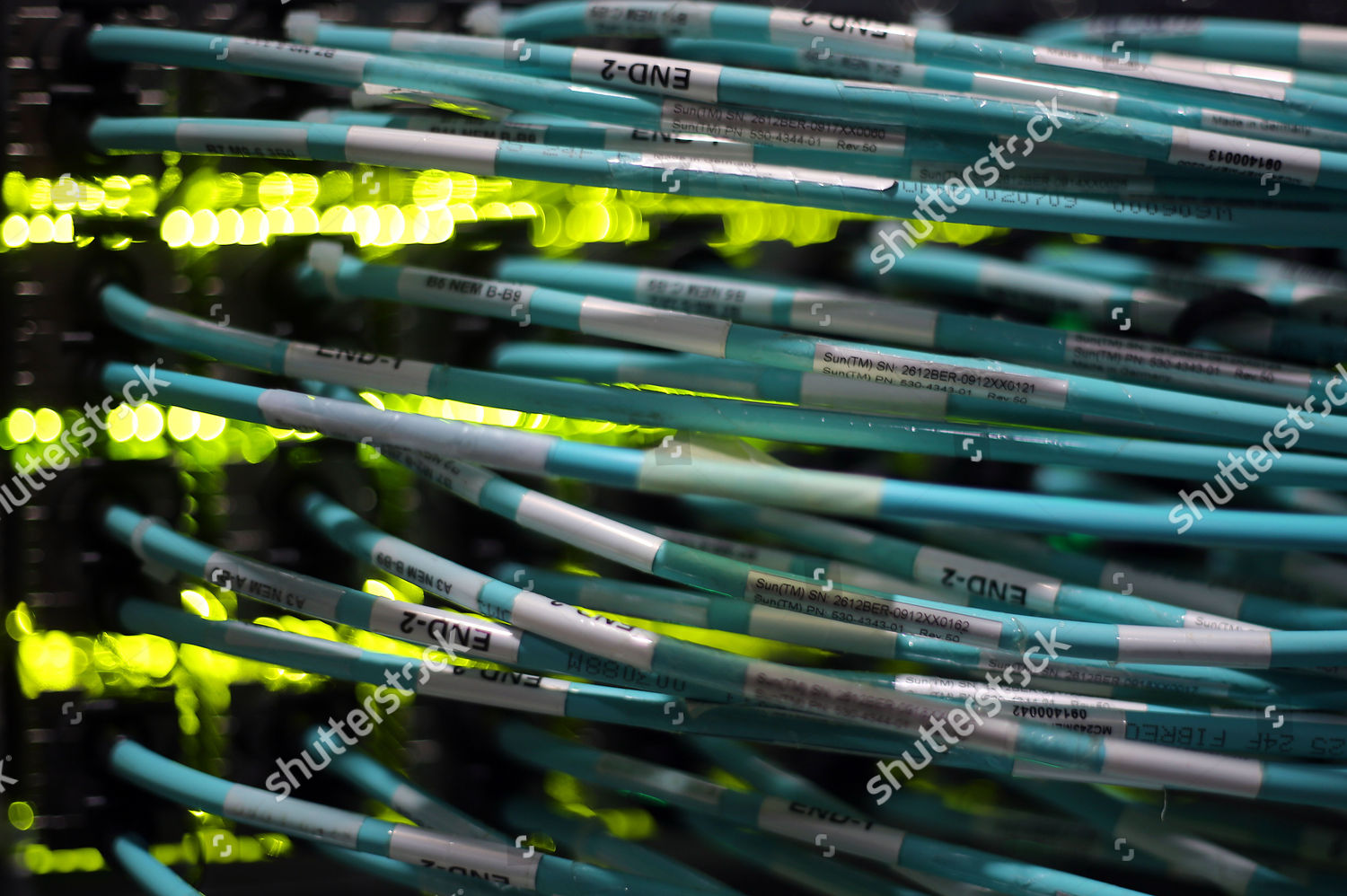 Network Cables Connected Supercomputer Juqueen Research Editorial Stock ...