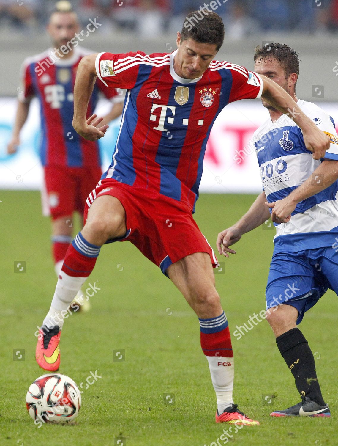 Munichs Robert Lewandowski Action During Test Editorial Stock Photo ...