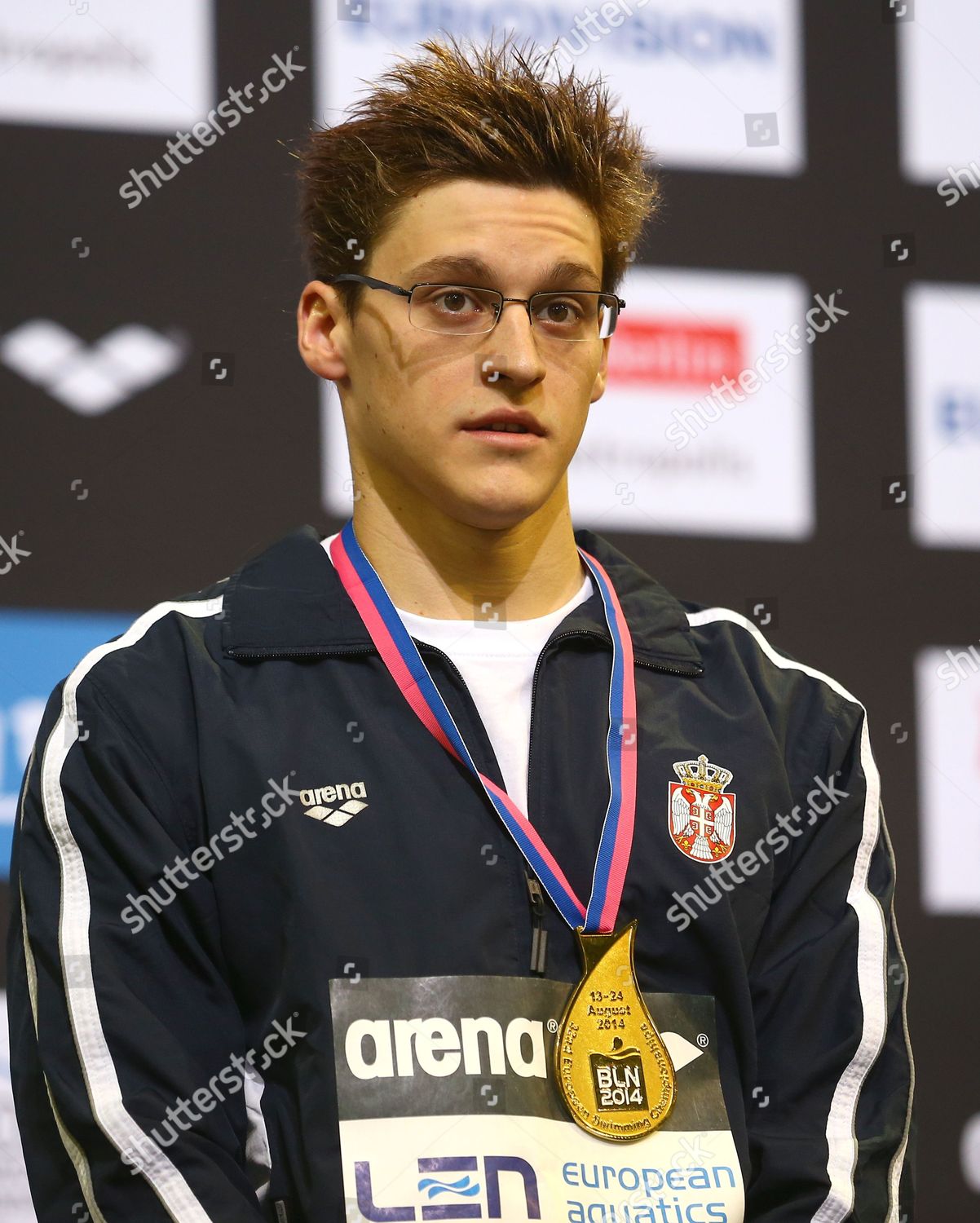 Velimir Stjepanovic Poses His Gold Medal Editorial Stock Photo - Stock ...