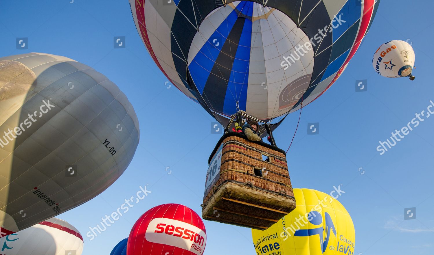 Hot Air Balloon Pilots Prepare Start Editorial Stock Photo - Stock ...