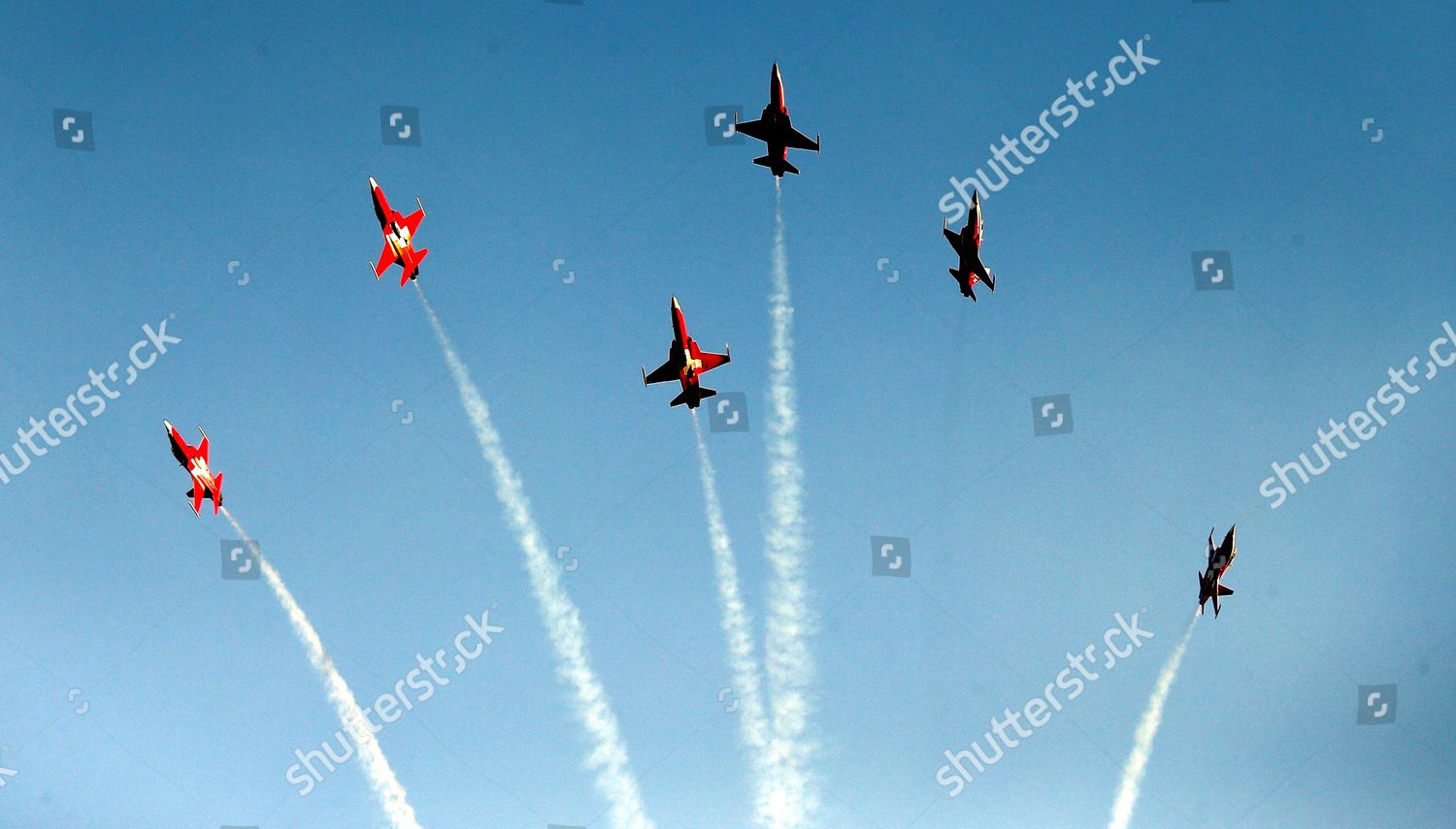 Pilots Swiss Air Force Fly Formation Editorial Stock Photo - Stock ...