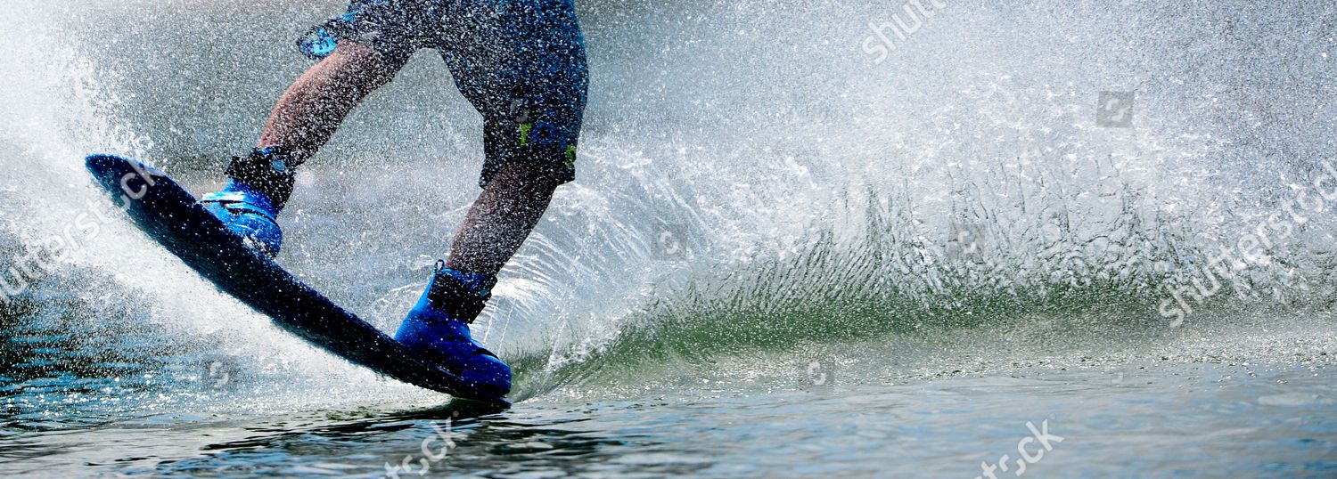 Wakeboarder Fabian Wittich Slides On Water Editorial Stock Photo ...
