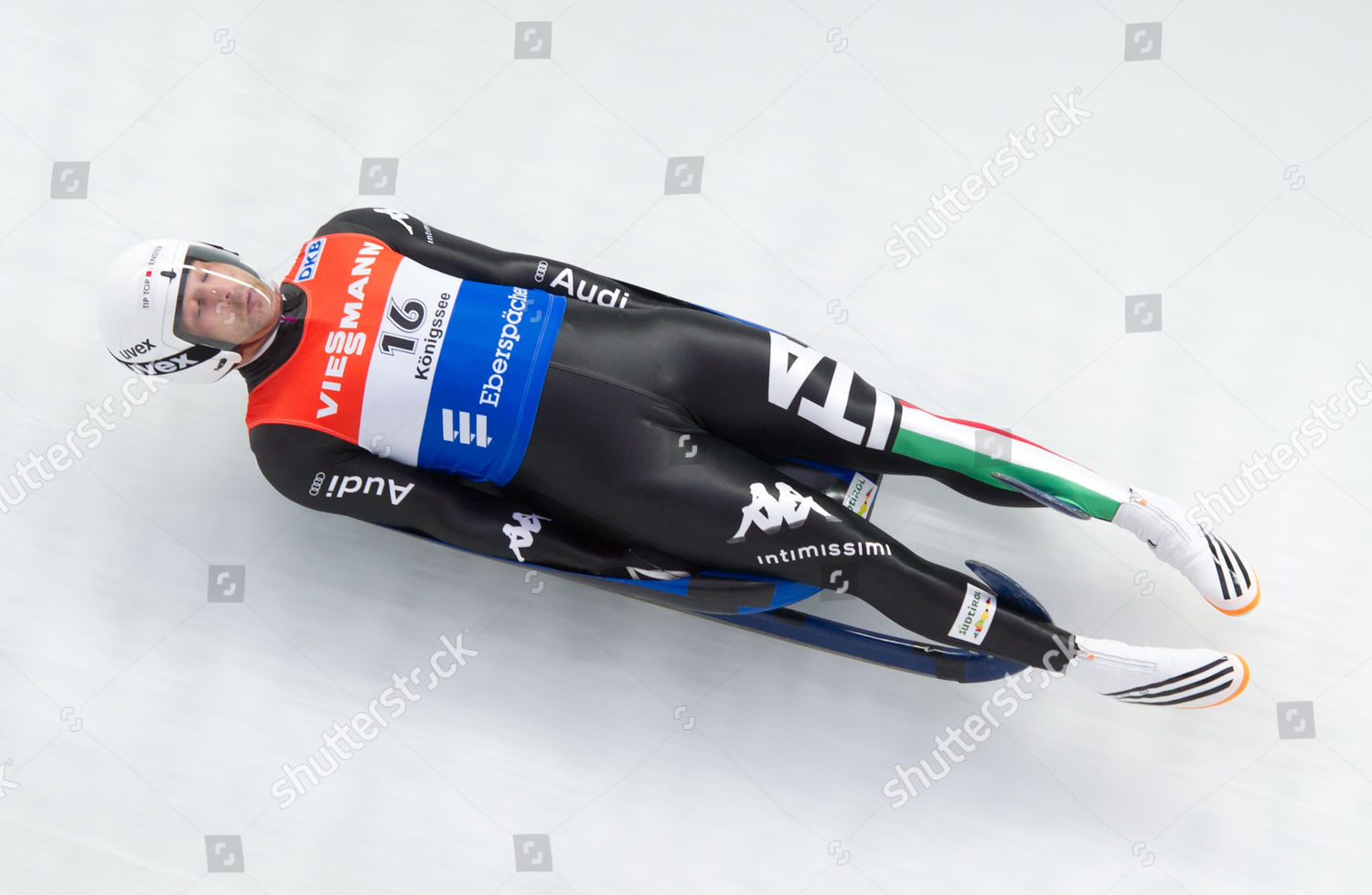 Italian Luger David Mair Action During Editorial Stock Photo - Stock ...
